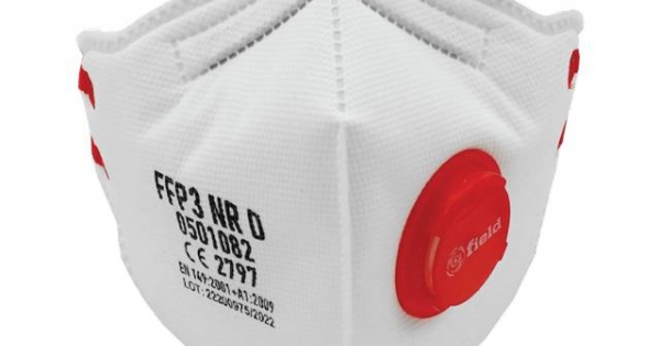 Máscara descartável FFP3 com válvula - FIELD